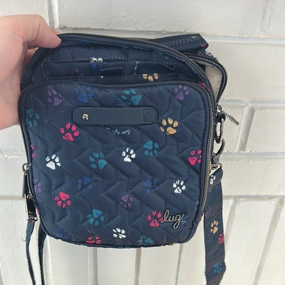 lug | Bags | Lug Quilted Crossbody Bag With Multicolor Paw Prints ...